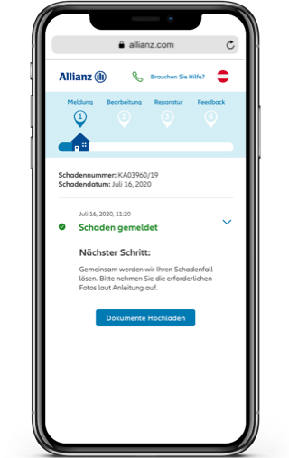 Wunderbar Allianz Schaden Melden Fotos